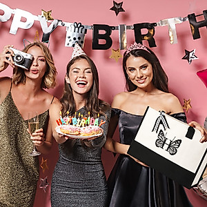 21st/25th/30th/30S/40th Year Old Bday Birthday Gifts for Women Her Best Friend Friendship Female Daughter Woman Sister Mom Mother Wife Niece Aunt Boss Coworker Unique Gift Ideas Tote Bag Letter K