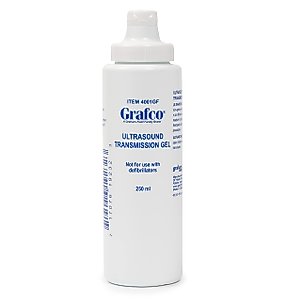 Grafco Ultrasound Transmission Gel, Hypoallergenic, 250 ml, Pack of 12, 4001GF