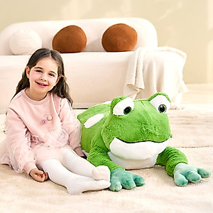 IKASA Giant Frog Stuffed Animal Plush Toy, 30" Large Frogs Cute Plushie Toys for Kids Girls Boys