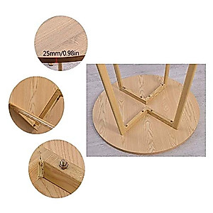 IWQHQXR Office Conference Table, Minimalist Table and Chair Set Home Modern Design Kitchen Round Dining Table Metal Legs Nordic Minimalist Cafe Display (Color : Black) (Color : White+Green)