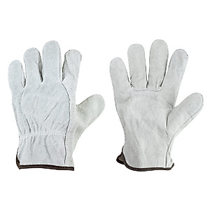 MUJICALA Cowhide Leather Welding Gloves,Heat/Fire Resistant/Heavy-Duty Durable, Safety Work glove Mitts for Forge,Tig Welder,Mig,Stick,Animal handling,2 Pair (GRAY)