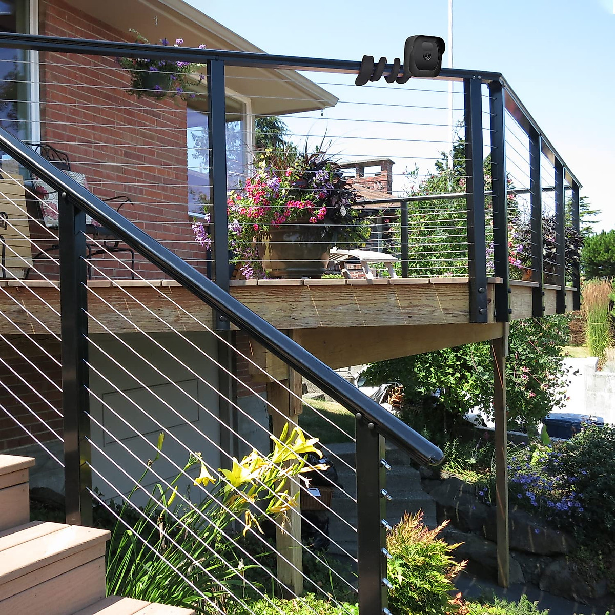 Flexible Twist Mount for All-New Blink Outdoor Camera, with Weatherproof Cover to Attach Your Blink Outdoor Camera Wherever You Like with No Drilling - Black