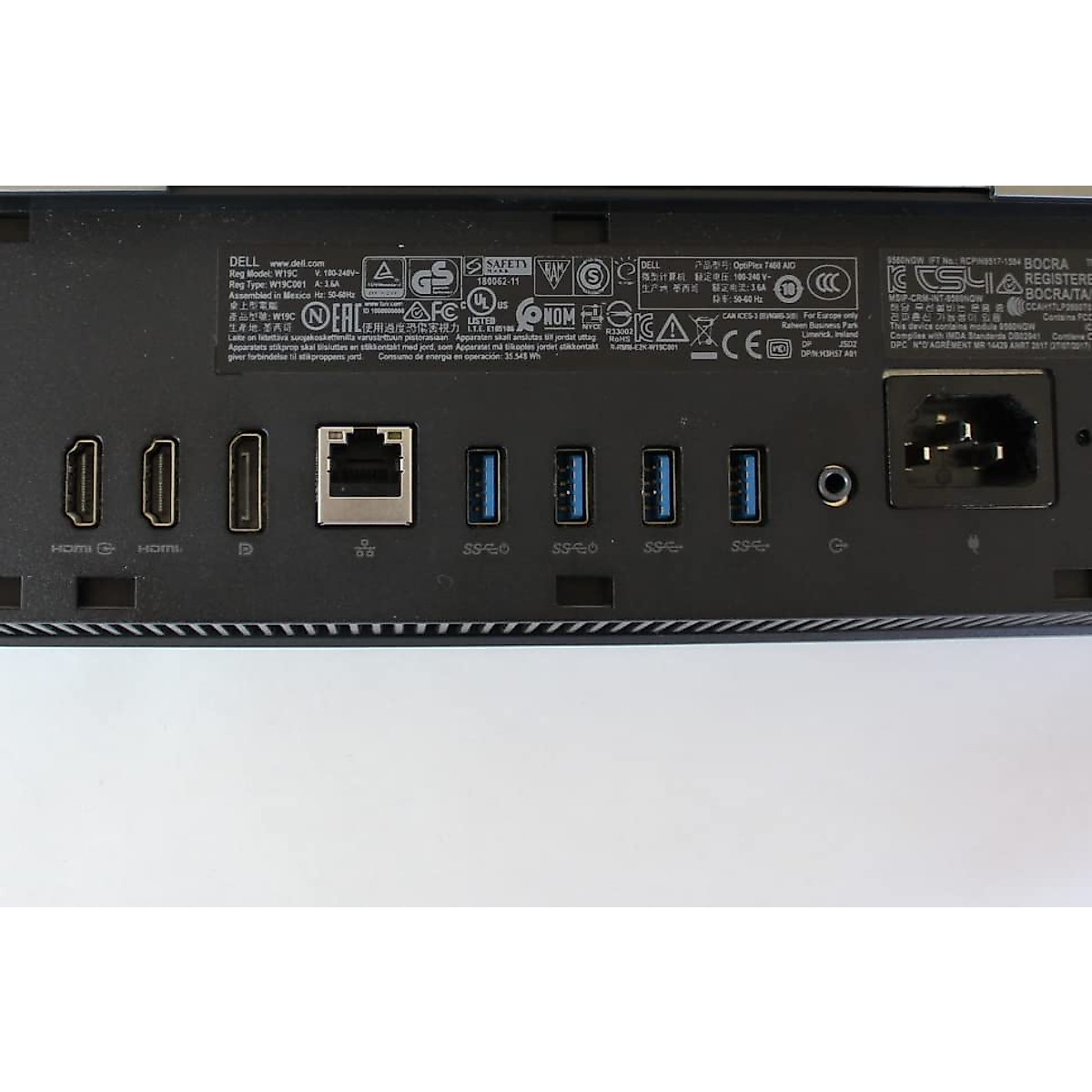 Dell Optiplex 7460-AIO 23.8" FHD, Core i5-8500 3.0GHz, 16GB RAM, 256GB M.2-NVMe, Windows 10 Pro 64Bit, (Renewed)