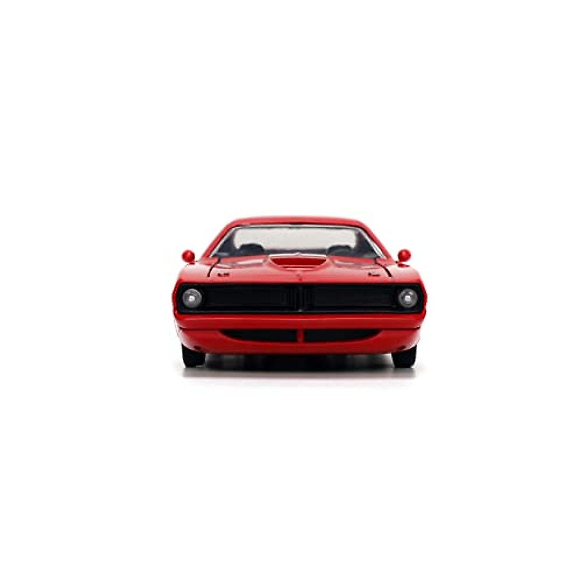 Jada Toys Big Time Muscle 1:24 1973 Plymouth Barracuda Die-cast Car Red/Black, Toys for Kids and Adults