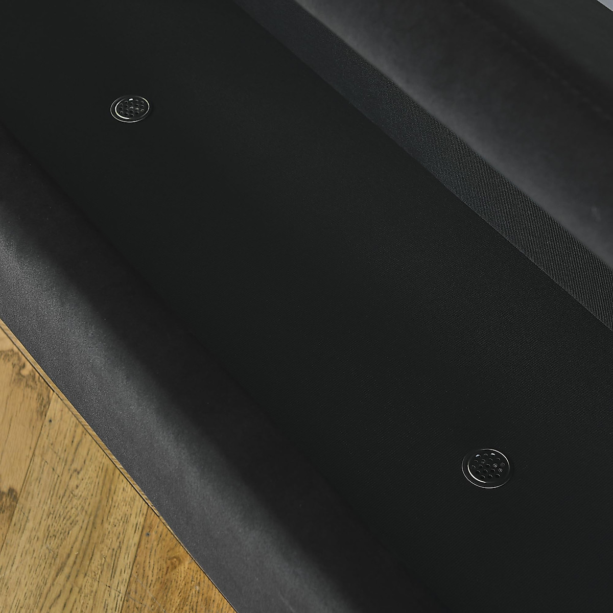 ECLYL Velvet Upholstered Bench, 45‘’ End of Bed Bench, Modern Ottoman Bench with Metal Legs for Living Room, Entryway, Dining Room (Black Gold)