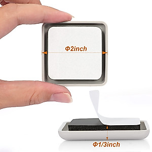 Furniture Sliders for Carpet & Hardwood Floors, 16 Pack 2 Inch Square Sliders for Moving Furniture, Easily Move Any Item While Protect The Floor