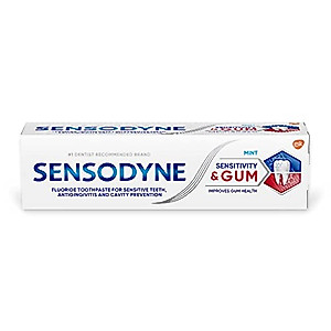 Dual Action Sensodyne Toothpaste Sensitivity & Gum, Mint, 3.4 oz (Pack of 2)