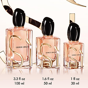 Armani Beauty - Sì - Eau de Parfum - Women's Perfume - Modern Chypre Fragrance - Blackcurrant Nectar, Rose De Mai & Freesia, Patchouli Notes - 1.0 Fl Oz