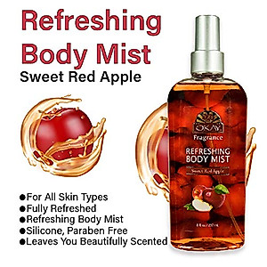 OKAY SWEET RED APPLE REFRESHING BODY MIST 8oz / 237ml