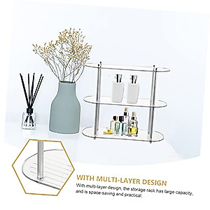 Cabilock Household Detachable for Multi-Function Storage Toiletries Desk Dresser Vanity Multi-Layer Rack Multiple Kitchen Perfume Shelf Organizer Stand Under Bathroom Sink Organization