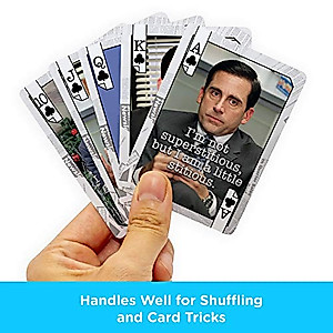 AQUARIUS The Office Michael Quotes Playing Cards - Michael Themed Deck of Cards for Your Favorite Card Games - Officially Licensed The Office Merchandise & Collectibles