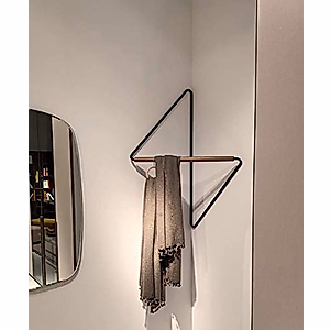 YRHH Industrial Design Coat Hooks for Corners, Wall Hanger, Ceiling Hanger, Around The Corner, Hanger, Wall Hanger, Dryer, Coat Rack-4050cm