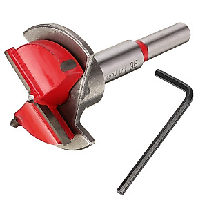 HJ Garden 35mm Forstner Bit Hinge Boring Hole Saw Drill Bit Tungsten Carbide Woodworking Hole Opener Tools