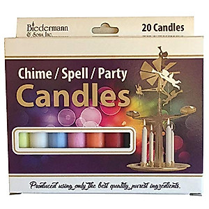 Set of 20 Assorted Colors Mini Ritual Chime/Altar/Spell Candles