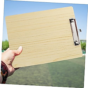 Tofficu 8 pcs Folder Board Pencils Plastic File folders Plastic clipboards a4 File Clip Folder foldgers Clip Boards 8.5x11 Low Wooden Pencil Sketch Hand Support Exam Paper Clips