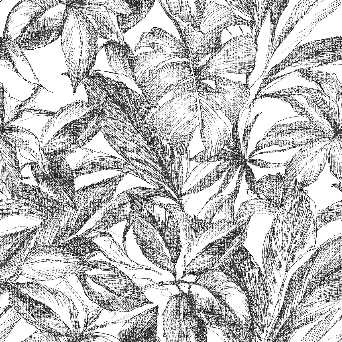 NuWallpaper NUS3498 Canopy Peel & Stick Wallpaper, Black