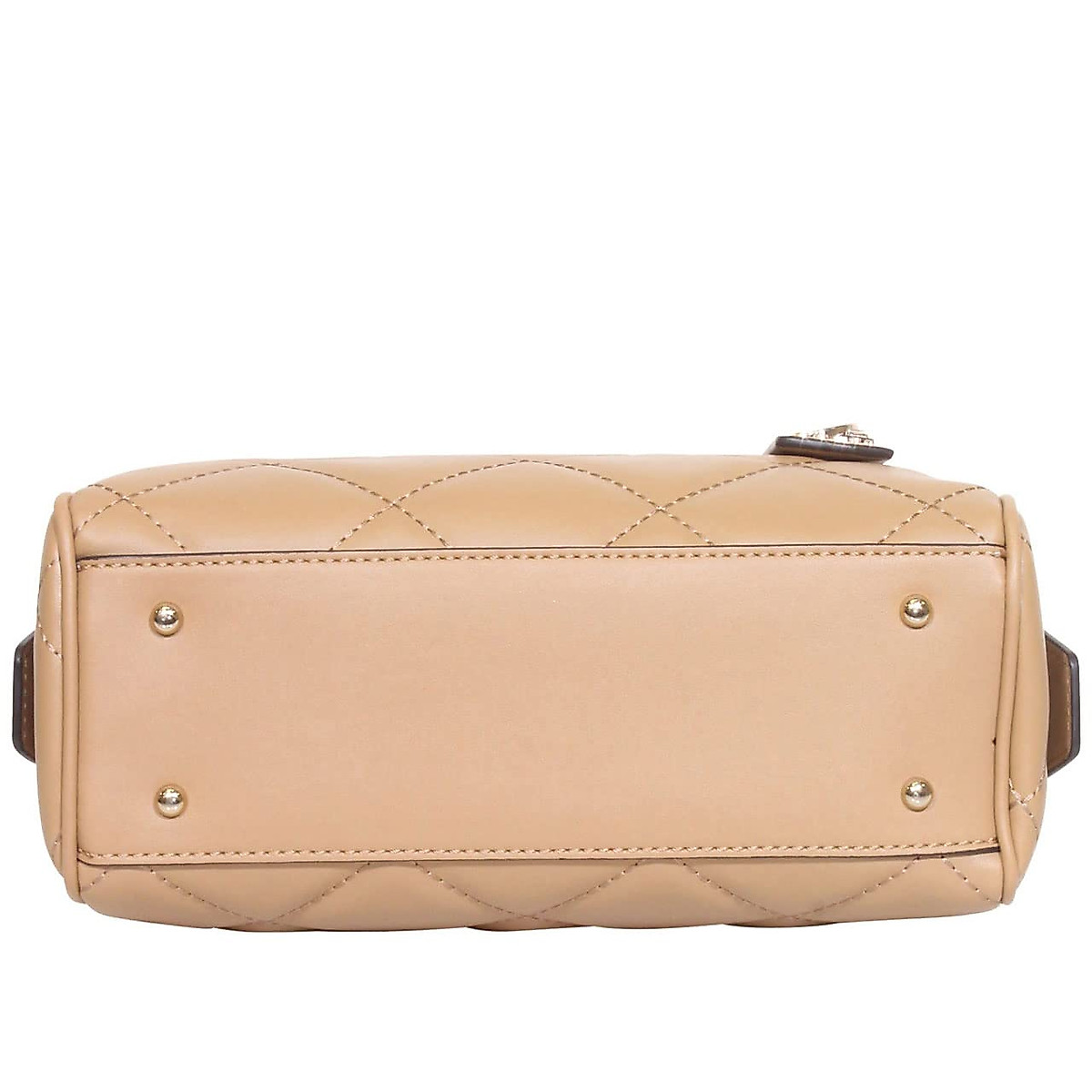 GUESS Cessily Box Satchel Beige One Size