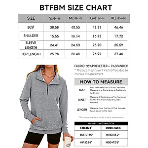 BTFBM Women Fashion Quilted Pattern Lightweight Zipper Long Sleeve Plain Casual Ladies Sweatshirts Pullovers Shirts Tops (Light Grey, Medium)