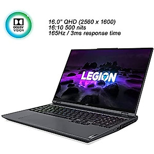 Lenovo Legion 5 Pro Gen 6 AMD Gaming Laptop, 16.0" QHD IPS 165Hz, Ryzen 7 5800H, GeForce RTX 3070 8GB, TGP 140W, Win 10 Home (32GB RAM | 2TB PCIE SSD)