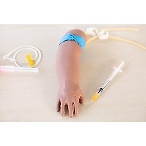 Pediatric IV and Phlebotomy Practice Kit by The Apprentice Doctor. Practice and Perfect Critical Medical Skills Before Working on Real People. (Dark Skin Tone)