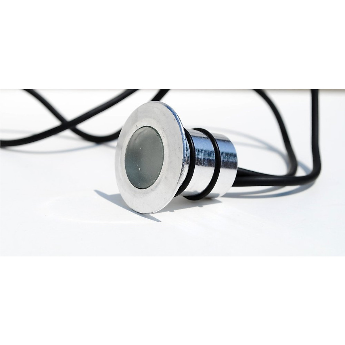 10 Pack White LED Light Deck Landscape Garden Lighting Kit with Transformer and Outdoor Photocell Dusk to Dawn Automatic Sensor