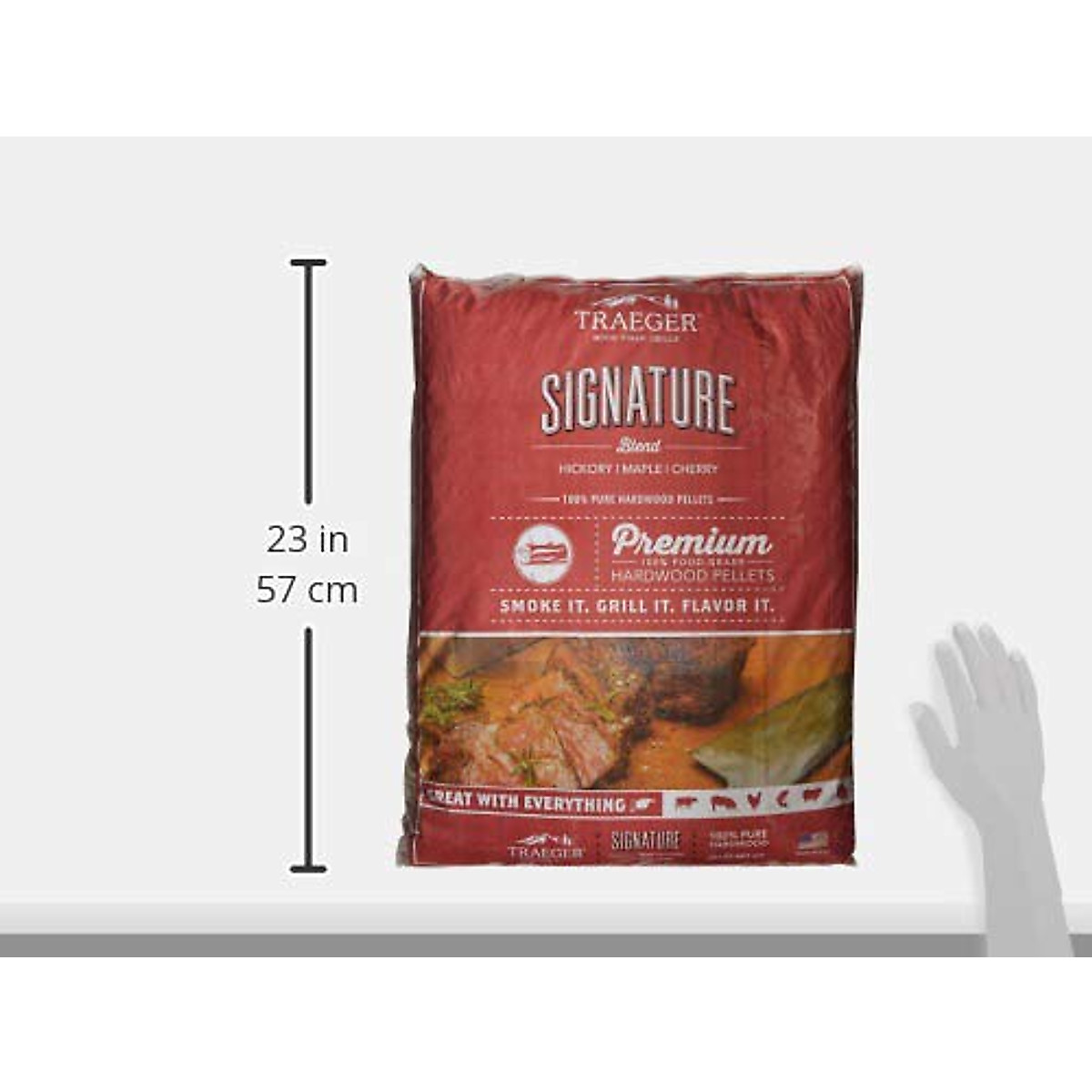 Traeger Grills Signature Blend 100% All-Natural Wood Pellets for Smokers and Pellet Grills, BBQ, Bake, Roast, and Grill, 20 lb. Bag