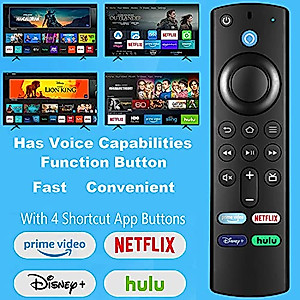 Replacement Voice Remote Control L5B83H (2rd Gen) Control Fire TV Stick, Compatible Fire TV Device, with Voice Remote, Backlit Buttons