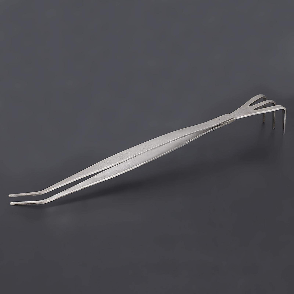 KIKYO Bonsai Root Rake + Tweezers, 2 in 1 Stainless Steel Bonsai & Gardening Tool Soil Bonsai Tree for Outdoor, default, Defult