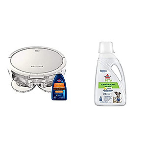 Bissell SpinWave Hard Floor Expert Pet Robot, 2-in-1 Wet Mop and Dry Robot Vacuum, WiFi Connected with Structured Navigation PET Natural Cleaning Formula