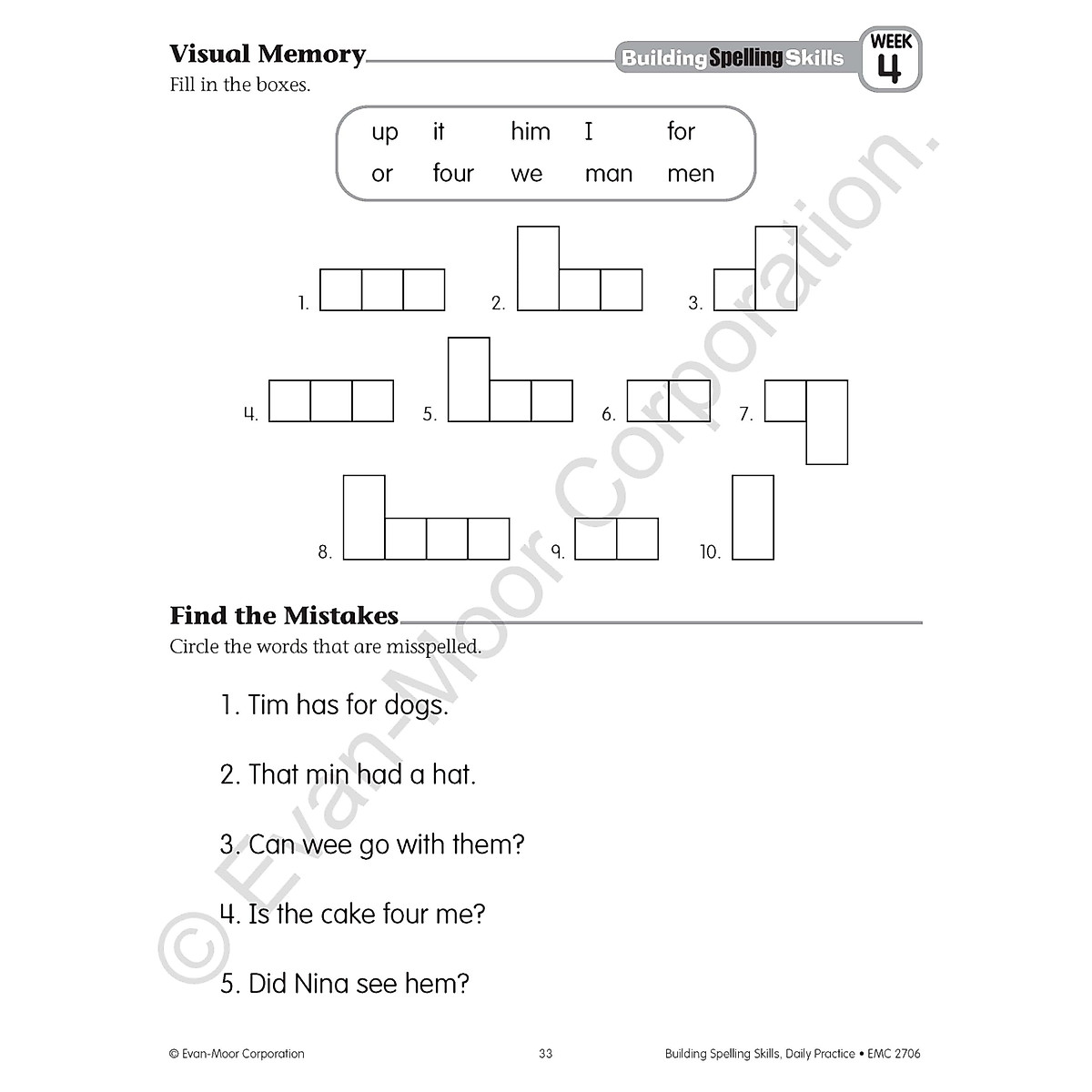 Evan-Moor Building Spelling Skills, Grade 2 - Homeschooling & Classroom Resource Workbook, Reproducible Worksheets, Teaching Edition, Spelling Strategies, Reading and Writing Skills