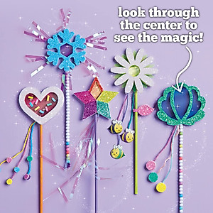 Craft-tastic — Make Your Own Little Magical Wands — Everything Included for 5 Fun DIY Magic Wands Art & Crafts Projects — Ages 4+