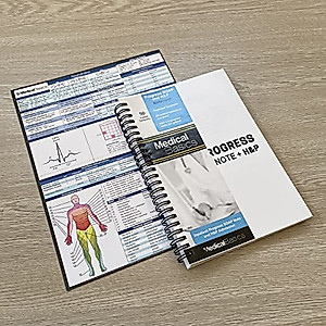 Progress & H&P + 4 Day SOAP Notebook - Progress Note + Medical History and Physical notebook, 50 templates with perforations