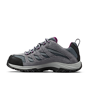 Columbia Women's Crestwood Waterproof, Graphite/Wild Iris, 9