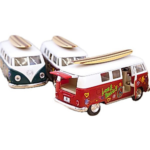 Schylling Die-Cast 62ft Vw Bus and Surfboard DCVS