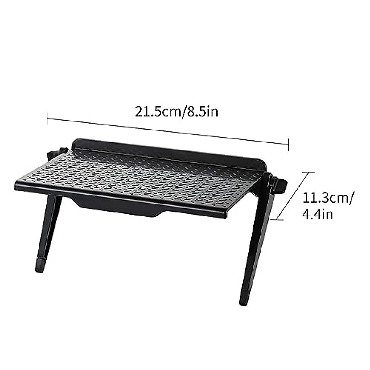 Computer Desktop Stand Riser Holder, Punch-Free Computer Monitor Rack, Vented Metal Desk Shelf for Desk Organizer, Plastic TV Set-top Box Screen Bracket Router Storage Rack (White)