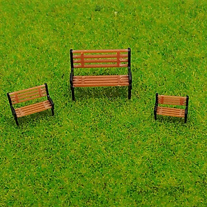 fenlan 10Pcs HO N O Scale 1:150 Bench Chair Settee Street Park Layout Plastic Crafts,/Railway Layout