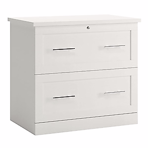 Realspace® 29-7/16"W x 18-1/2"D Lateral 2-Drawer File Cabinet, White