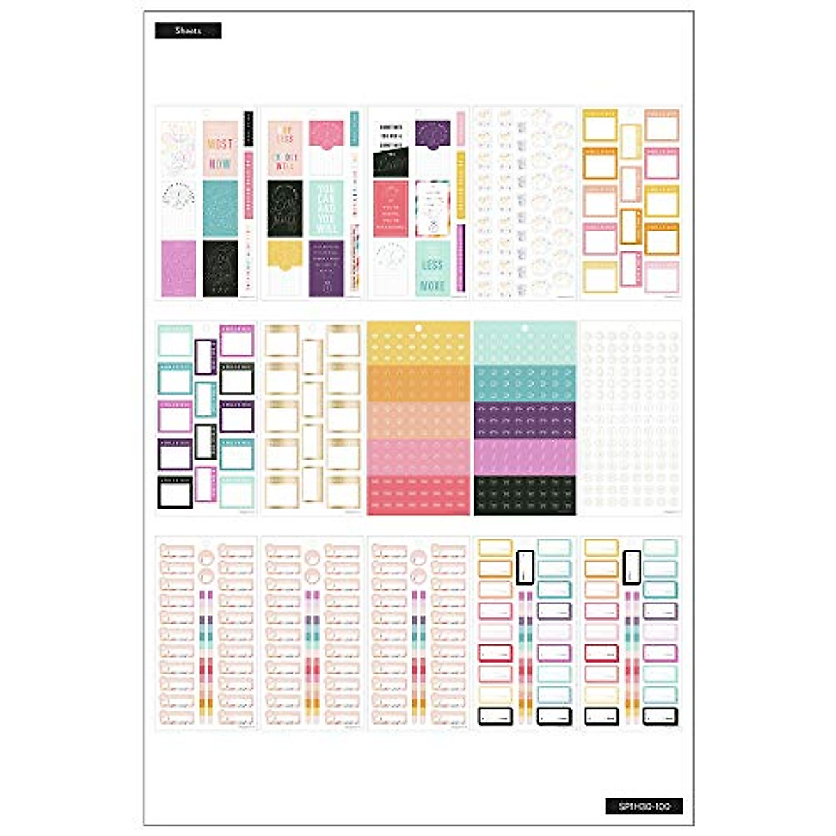 The Happy Planner Sticker Value Pack - Planner Accessories - Save Now Spend Later Theme - Multi-Color - Great for Budgeting & Organizing - 30 Sheets, 1170 Stickers