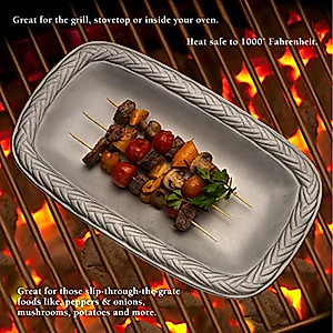 Wilton Armetale Gourmet Grillware Grilling and Serving Tray, 16.5-Inch