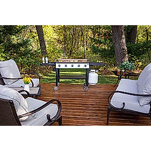 PIT BOSS 10762 5 Burner Gas Griddle, Deluxe, BLACK