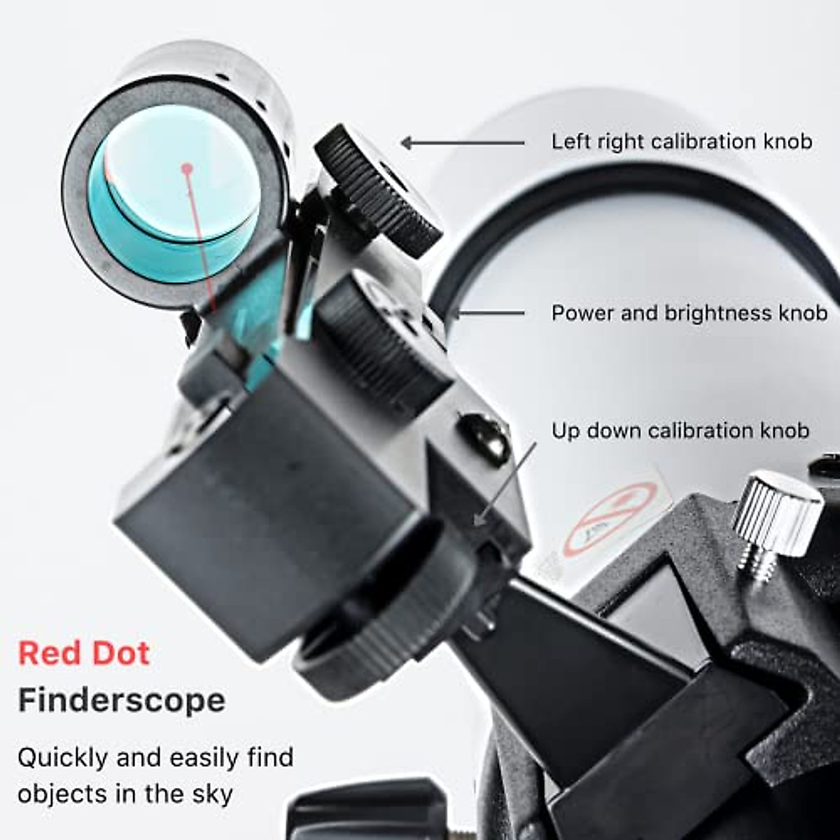 Scopex 80mm Telescope for Adults Astronomy, Kids 8-12 Plus, Smartphone Adapter, Carrying Case.