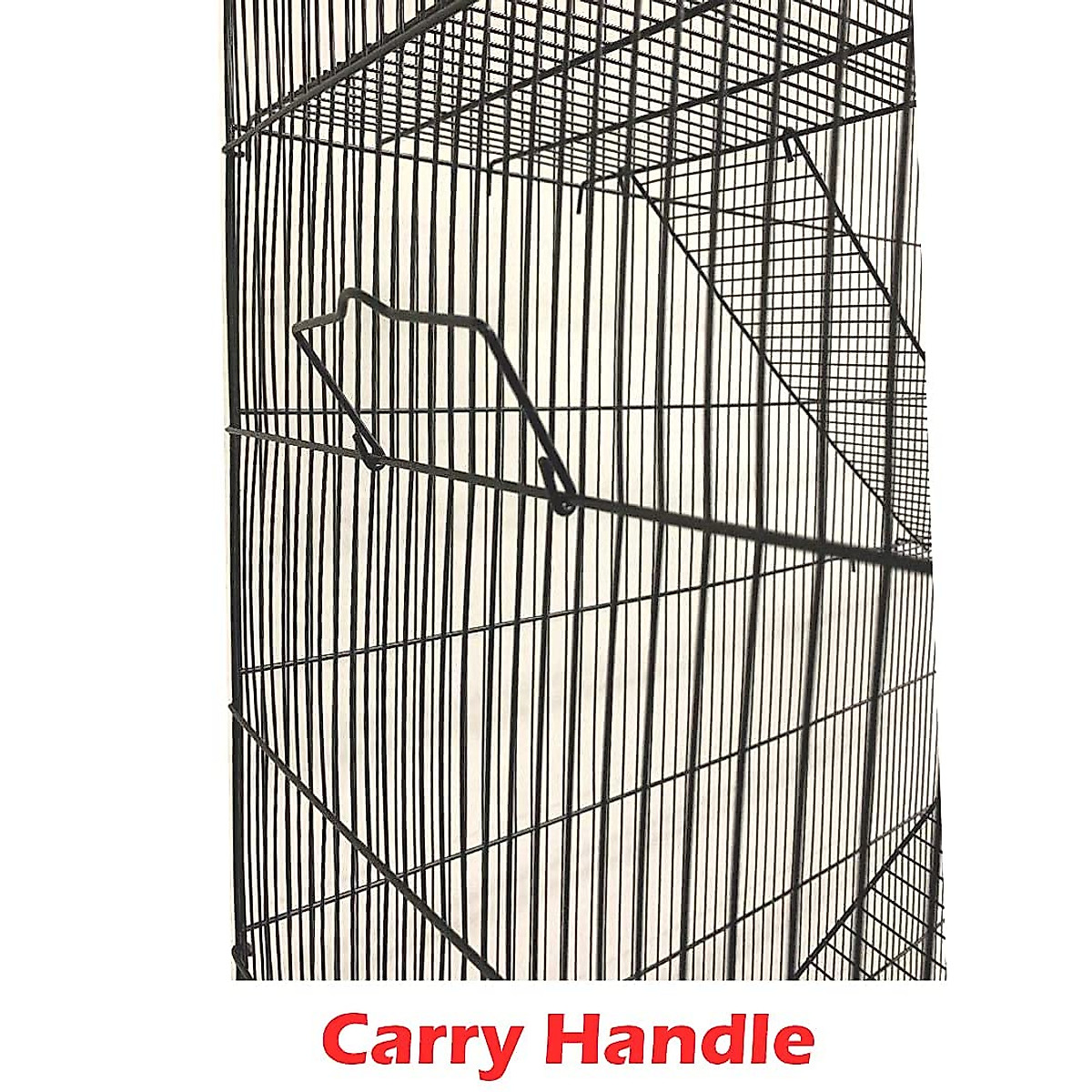 55" Extra Large 5 Levels 3/8-Inch Tight Wire Spacing Guinea Pig Sugar Glider Animal Wire Chew Free Cage with Removable Rolling Stand