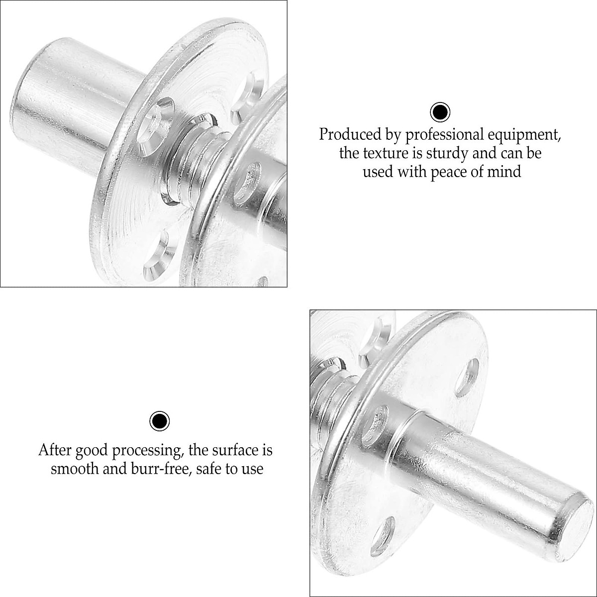 VILLCASE 5 Sets Bed Three Hole Nut Sofa Feet Nut Docking Kit Bed Column Screw Nut Lock Connector for Bed Column Furniture Parts Bed Column Screws Kit Bedpost Connect Screw Kit Iron Splint