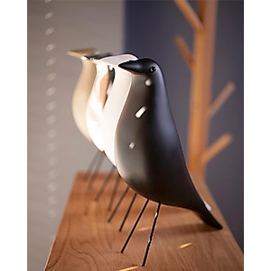 Mid Century Modern Bird Figurines - Decorative Sculptures for Living Room, Shelf, Mantle, Fireplace, TV Stand, Tabletop, Nightstand, Office, Kitchen - Unique Home Decor & Gifts for Bird Lovers
