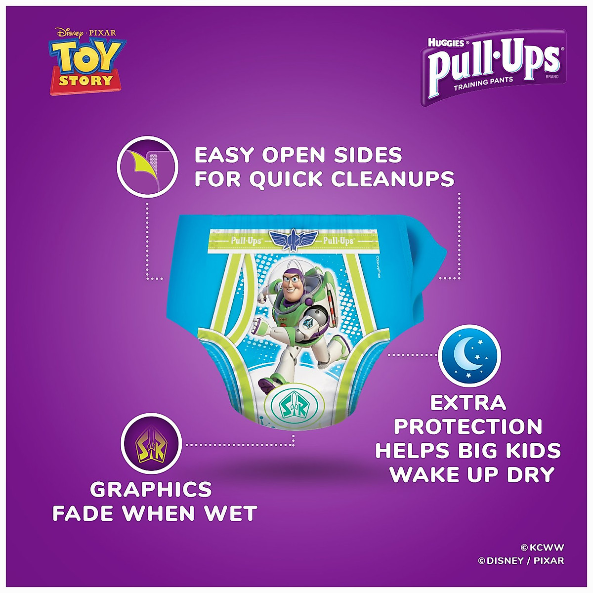 Huggies Pull-Ups Nighttime Training Pants - Boys - 3T-4T - 44 ct