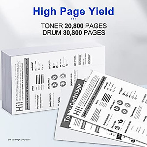 TN890 Toner and DR890 Drum Cartridge, ALUMUINK Replacement for Brother TN-890 DR-890 for HL-L6400DW HL-L6250DW HL-L6400DWT MFC-L6750DW MFC-L6900DW Printer (3 Toner+ 1 Drum, 4PK)