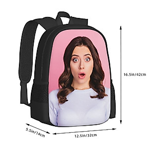 Custom Travel Laptop Backpack Personalized for Men Women with Text Image Customized Bookbag Computer Bags