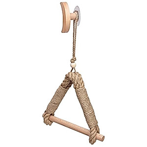 VTOSEN Rope Toilet Paper Holder, Wall Mounted Paper Towel Holder, Wood Color Towel Rack, Wooden Rope Storage Holder, Exquisite Paper Holder Stand, for Bathroom Decoration Kitchen Bedroom