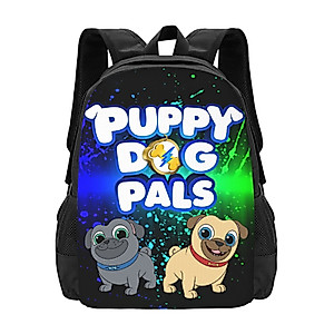 YZLONG Dog Lovely Pals 3d Printing Cartoon Backpack Casual Backpack Traveling Backpack With Adjustable Straps Blue