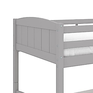 Hillsdale, Alexis Contemporary Wood Arch Twin Over Twin Size Bunk Bed, Gray